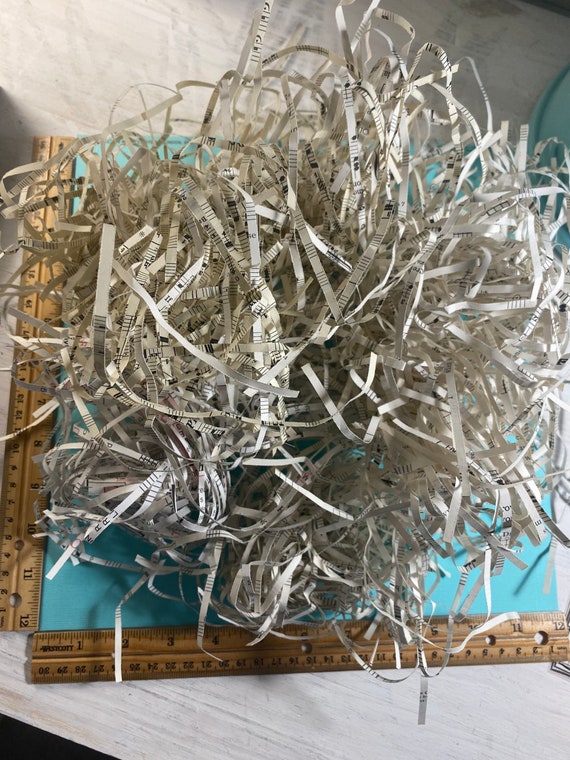 Vintage BOOK Shreds Farmhouse Decor Shredded Book Text Shipping Shreds ...