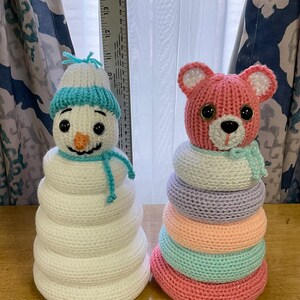 Knit Soft Stacking Rings Toy Pattern, Circular Knitting Machine Pattern ...