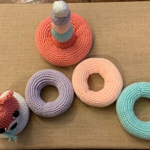 Knit Soft Stacking Rings Toy Pattern, Circular Knitting Machine Pattern ...