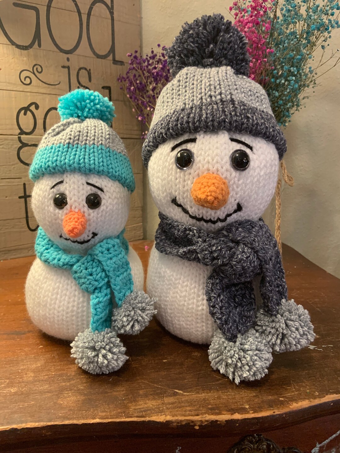 Circular Knitting Machine Snowman Pattern, No Hand Knitting ...