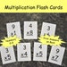 Multiplication Flash Cards Numbers 0-9 Printable Math Facts Around the ...