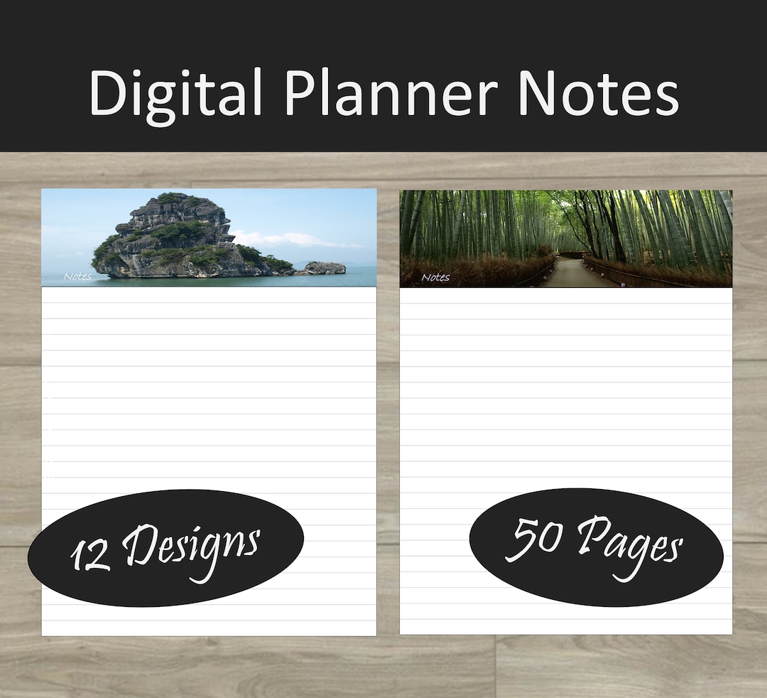 IPad Notepad Digital Notebook Vertical Planner Accessory Nature Theme ...