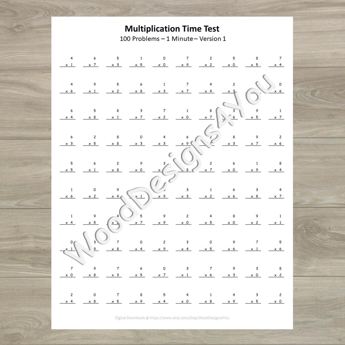 BUNDLE Multiplication and Division Worksheets Mad Math - Etsy