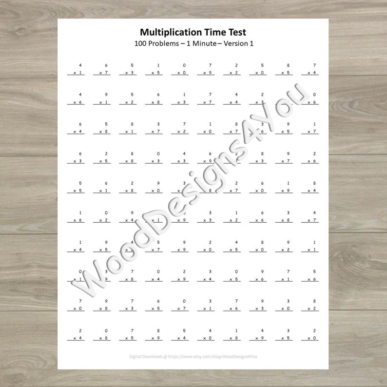 BUNDLE Multiplication and Division Worksheets Mad Math - Etsy