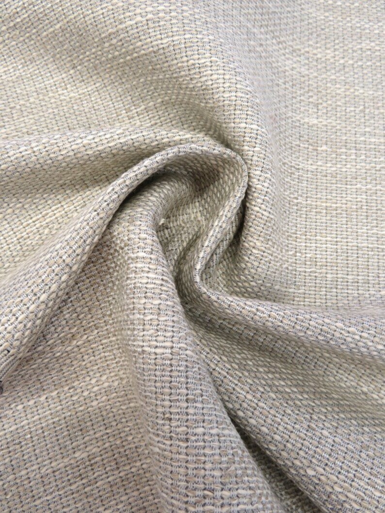 Linen/rayon Basketweave Fabric by the Yard Natural/beige - Etsy