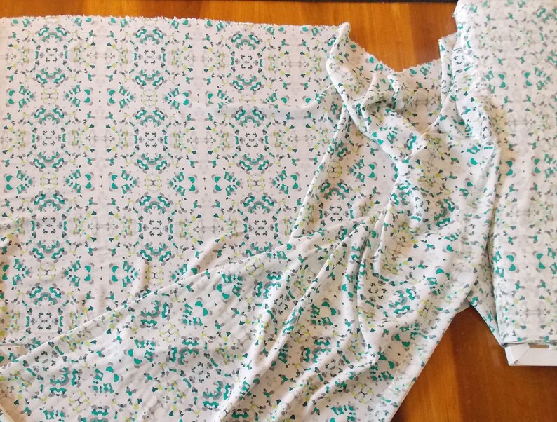 Abstract Confetti Design Rayon Challis Fabric by the Yard - Etsy