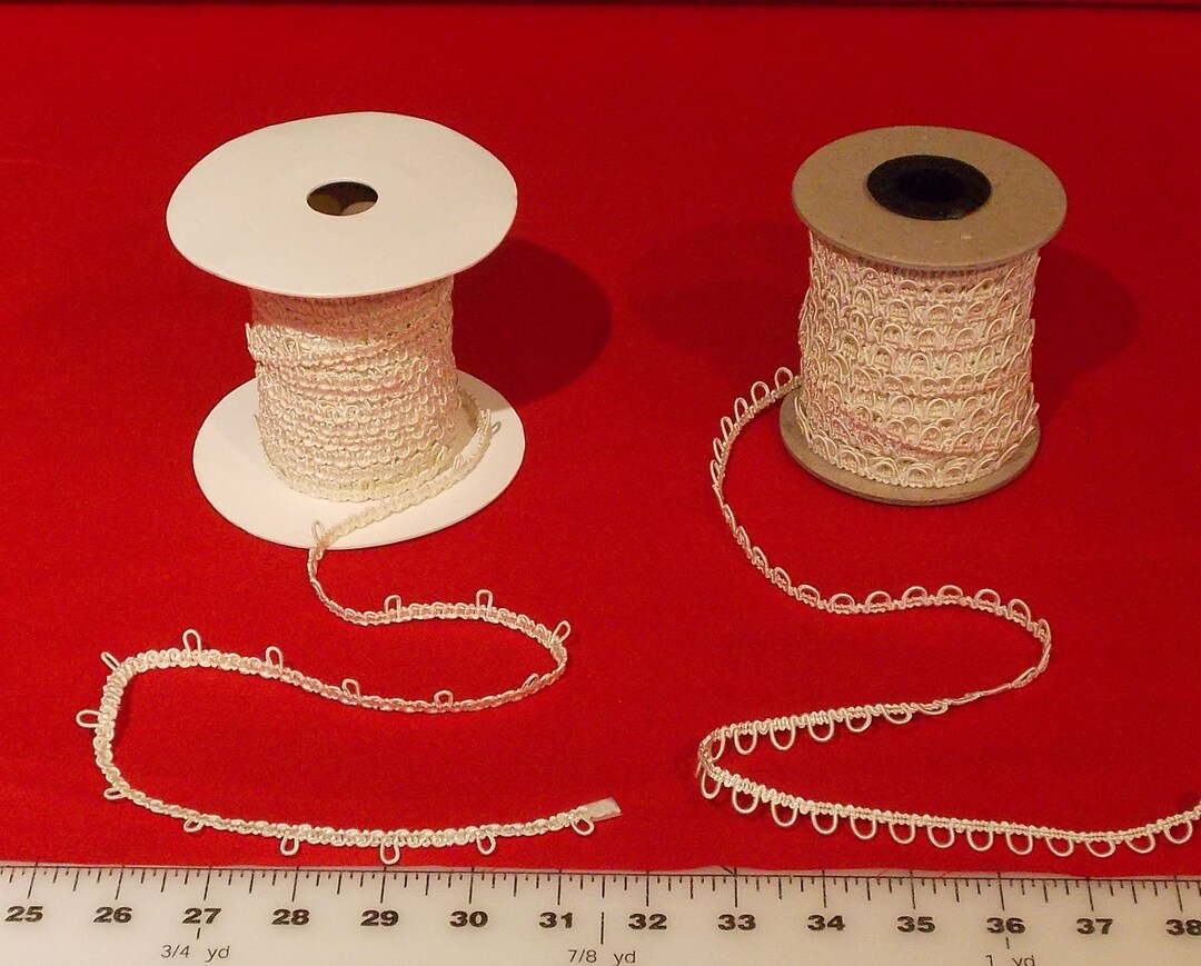 Ivory Bridal Button Loop Tape Trim - Etsy