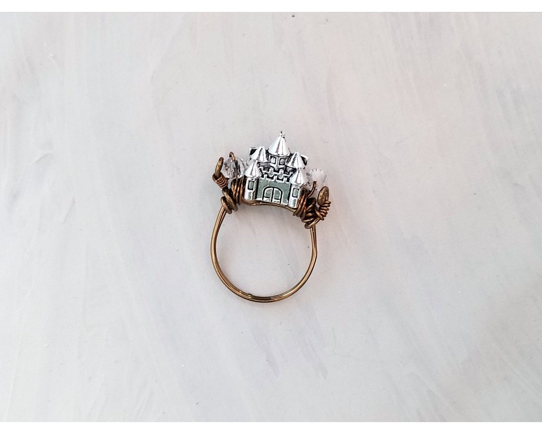 Castle Ring in Clear, Fairy Tale, Wedding, Bridesmaid, Gothic ...