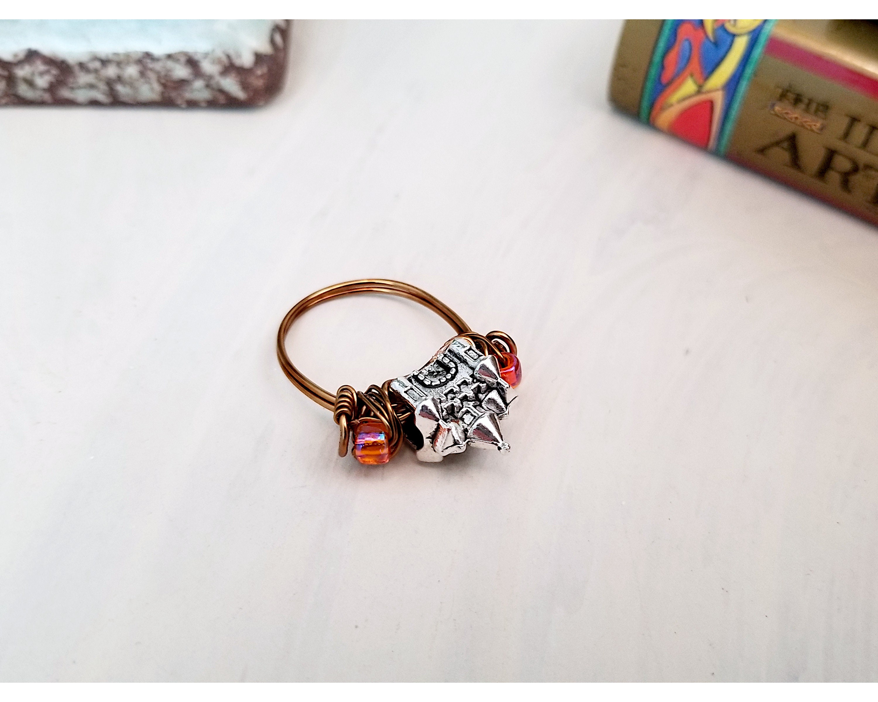 Castle Ring in Clear Fairy Tale Wedding Bridesmaid Gothic - Etsy