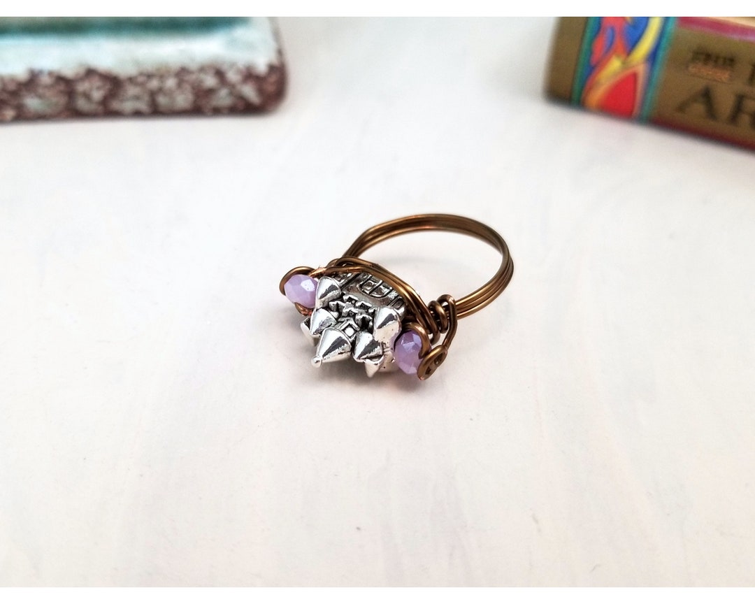 Castle Ring in Purple, Fairy Tale, Wedding, Bridesmaid, Renaissance ...