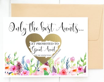 Pregnancy Announcement Great Aunt | Etsy