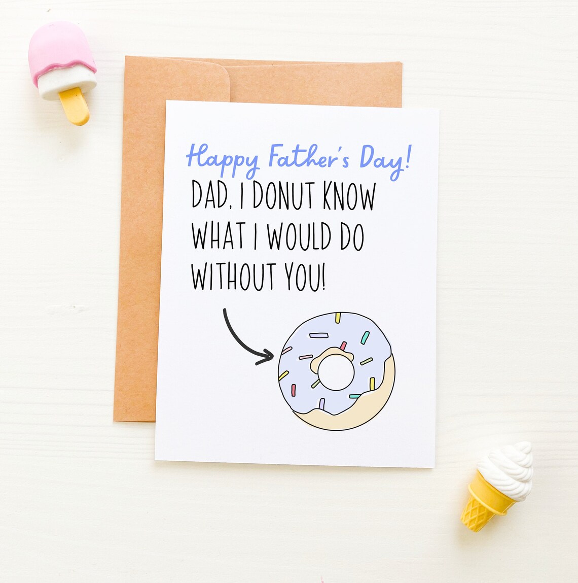 I Donut Know What I Would Do Without You Funny Father's | Etsy