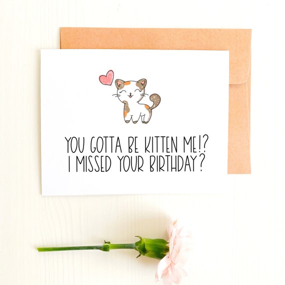 Happy Belated Birthday Card Forgot Birthday Card Quarantine | Etsy