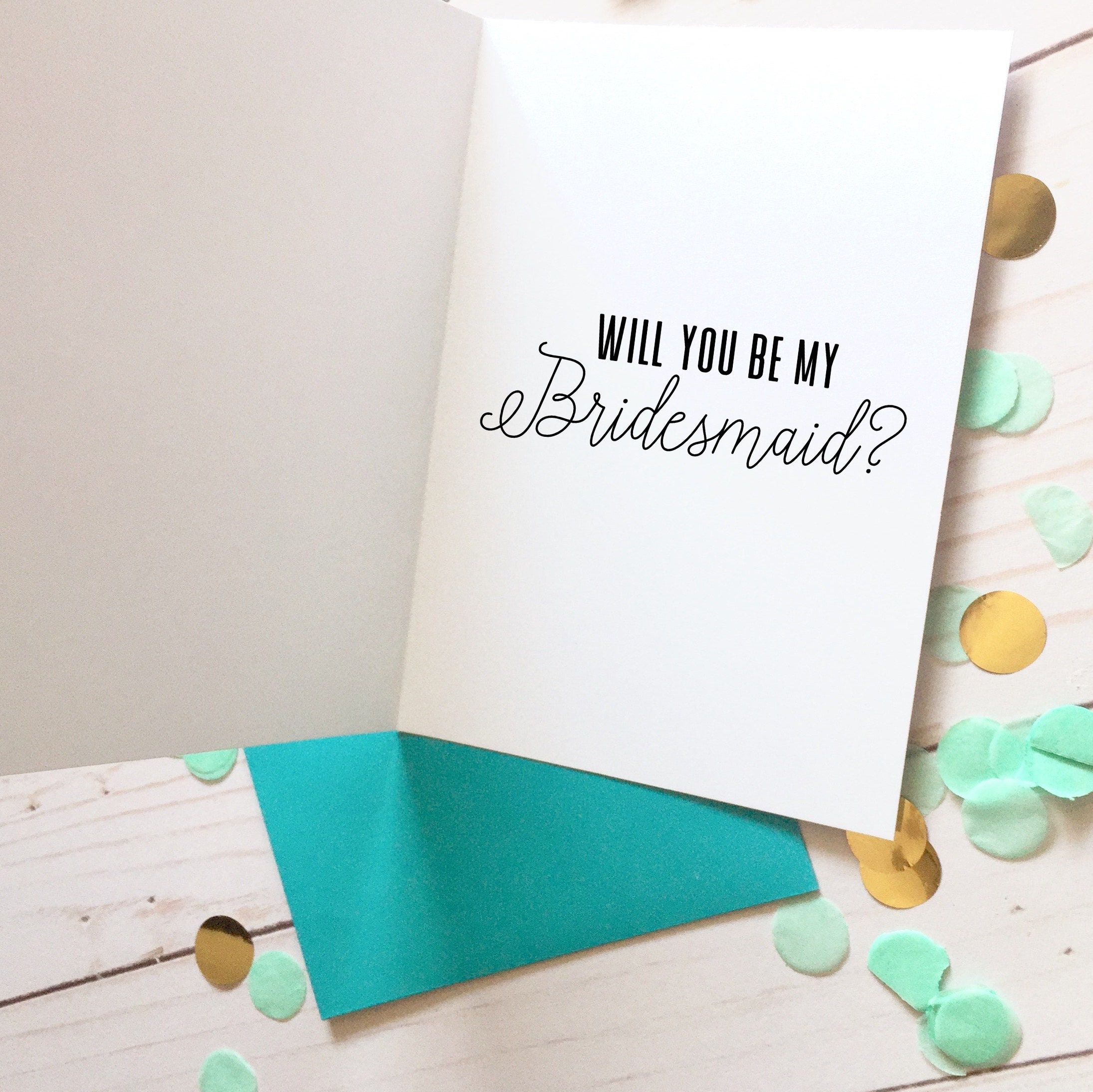 Will You Be My Bridesmaid Card Bridesmaid Proposal Cards Etsy