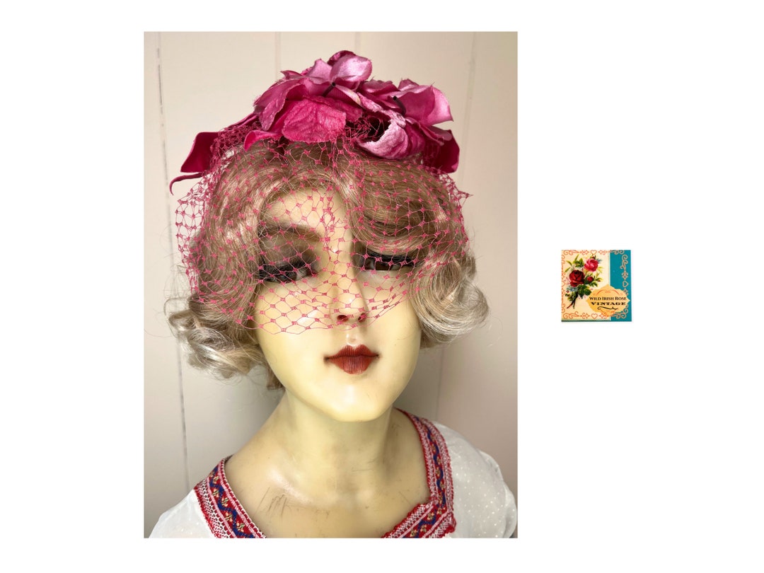 Vintage Roses Fascinator 1950s Pink Roses Hat - Etsy