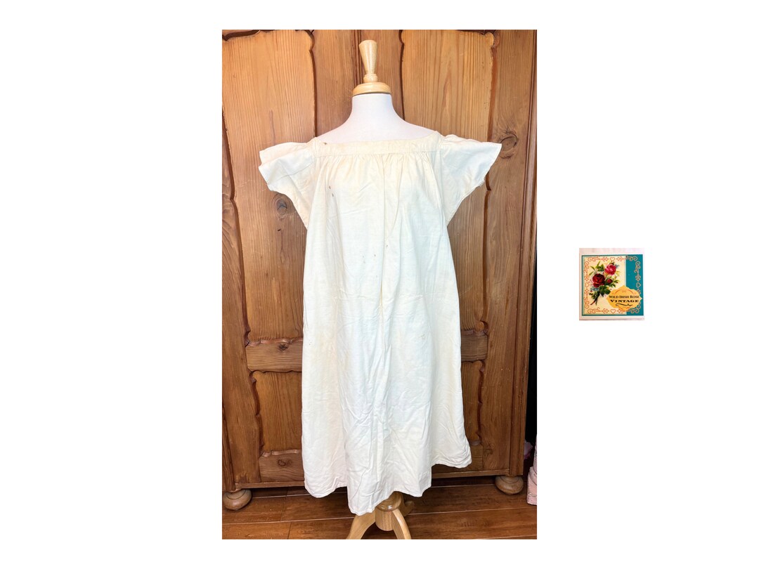 Antique Nightgown Victorian Shift Primitive Cotton Shift - Etsy