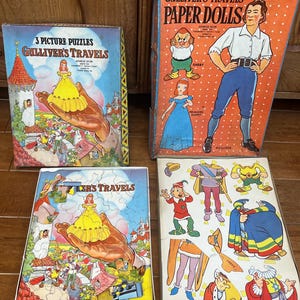 Vintage Gulliver’s Travels Paper Dolls 1940’s Paramount’s Gulliver’s ...