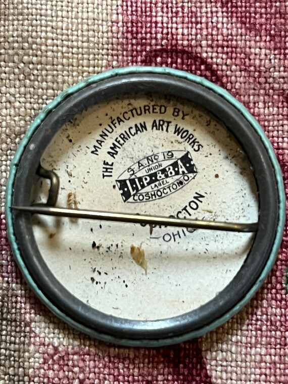 Antique Edwardian souvenir buttons 1912 Cincinnati Mu… - Gem