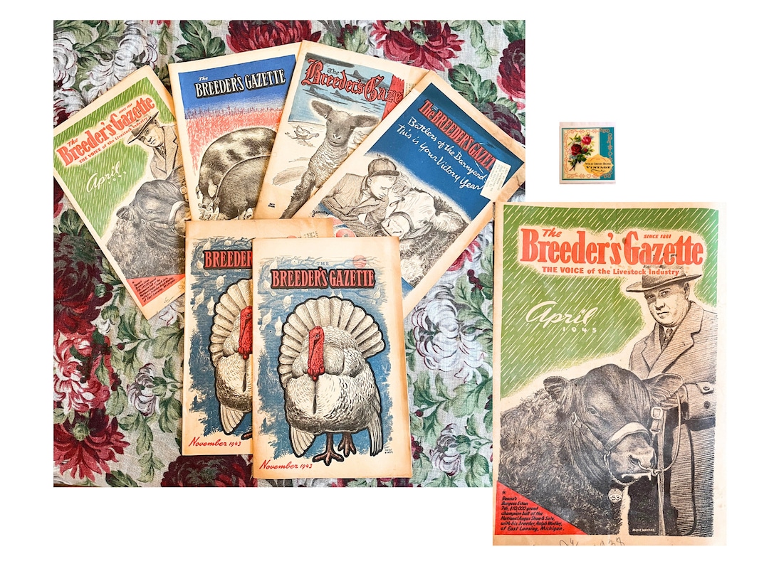 Vintage Livestock Magazines 1944 Vintage Farm Magazines Set of 6 - Etsy
