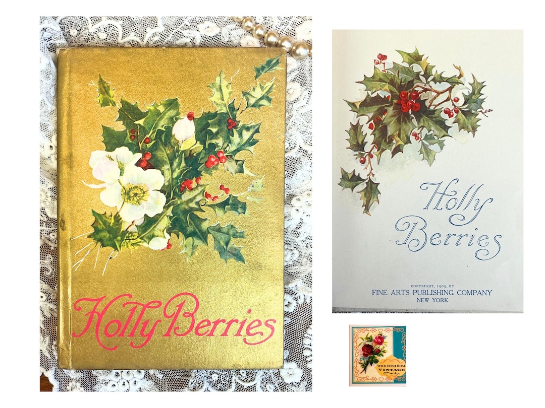 Antique Edwardian Poetry Book Antique Christmas Book Victorian ...