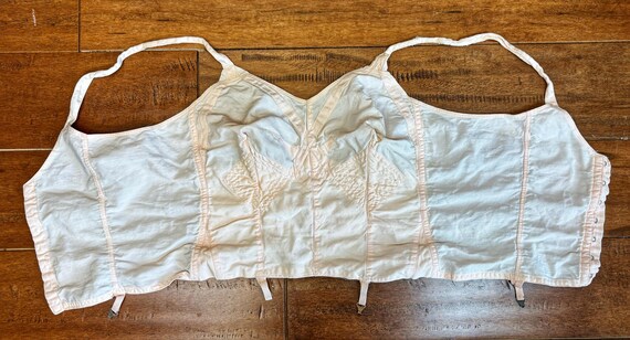 Vintage Bra 1940’s Bra Longline Bullet Bra by Mardi B… - Gem