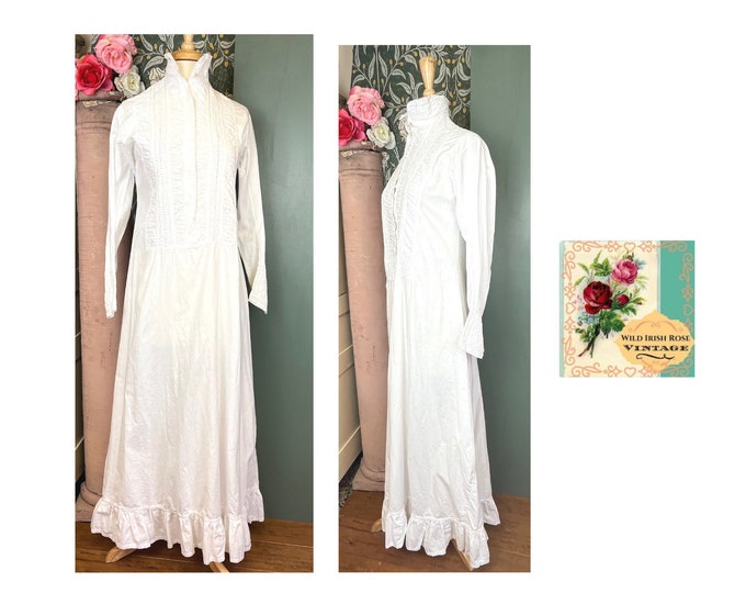Antique Victorian 1800's Nightgown Antique 1800's Long Night Robe ...