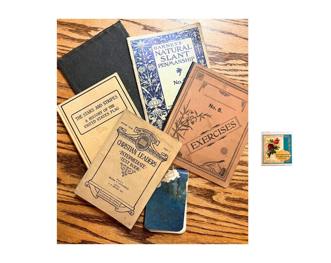 Antique Schoolhouse Books Antique School Exercise Books 1910’s - Etsy