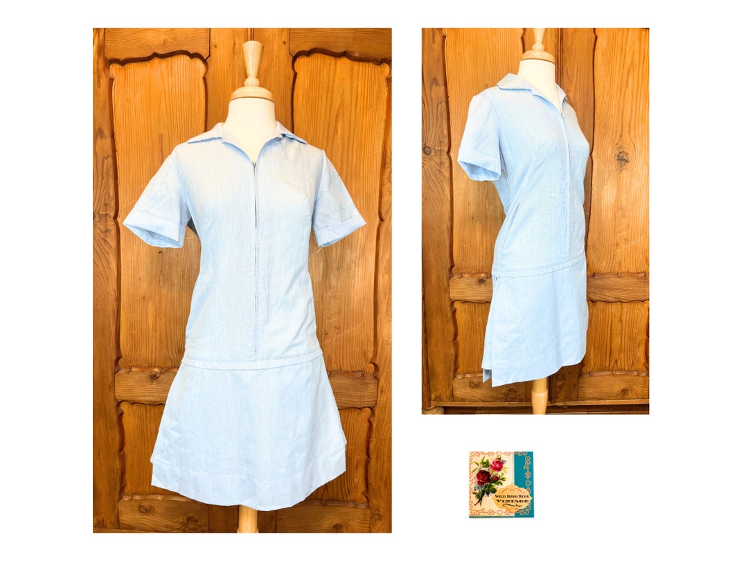 Vintage Waitress Uniform Vintage Waitress Dress Nylon Waitress Uniform ...