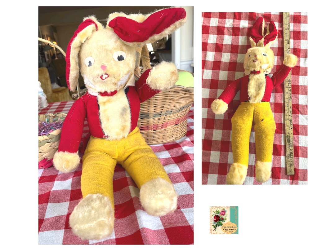 Vintage Plush Easter Bunny Vintage Plush Bunny Vintage Easter - Etsy