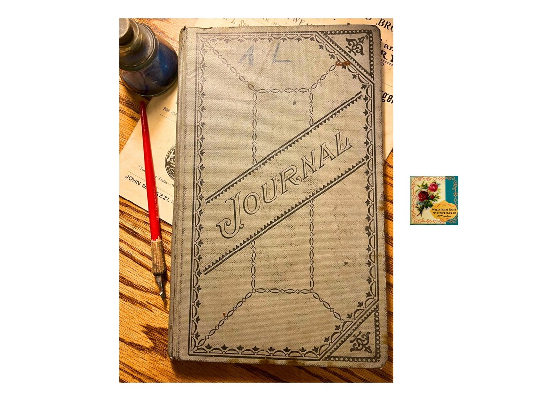 Vintage 1930s Shop Ledger Vintage Used Shop Record Book Art Deco Lined ...