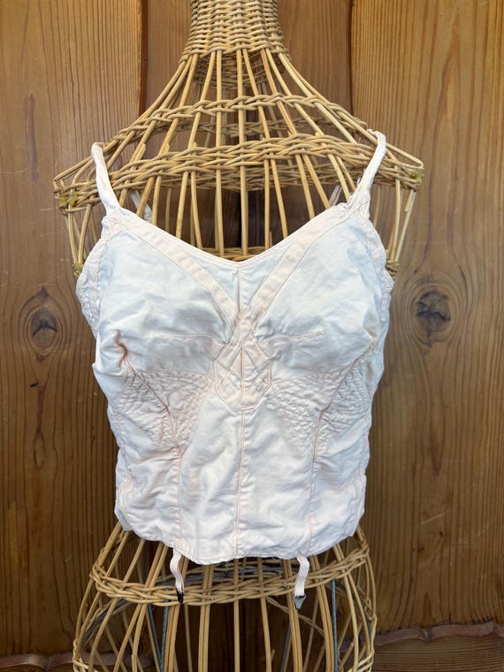 Vintage Bra 1940’s Bra Longline Bullet Bra by Mardi B… - Gem
