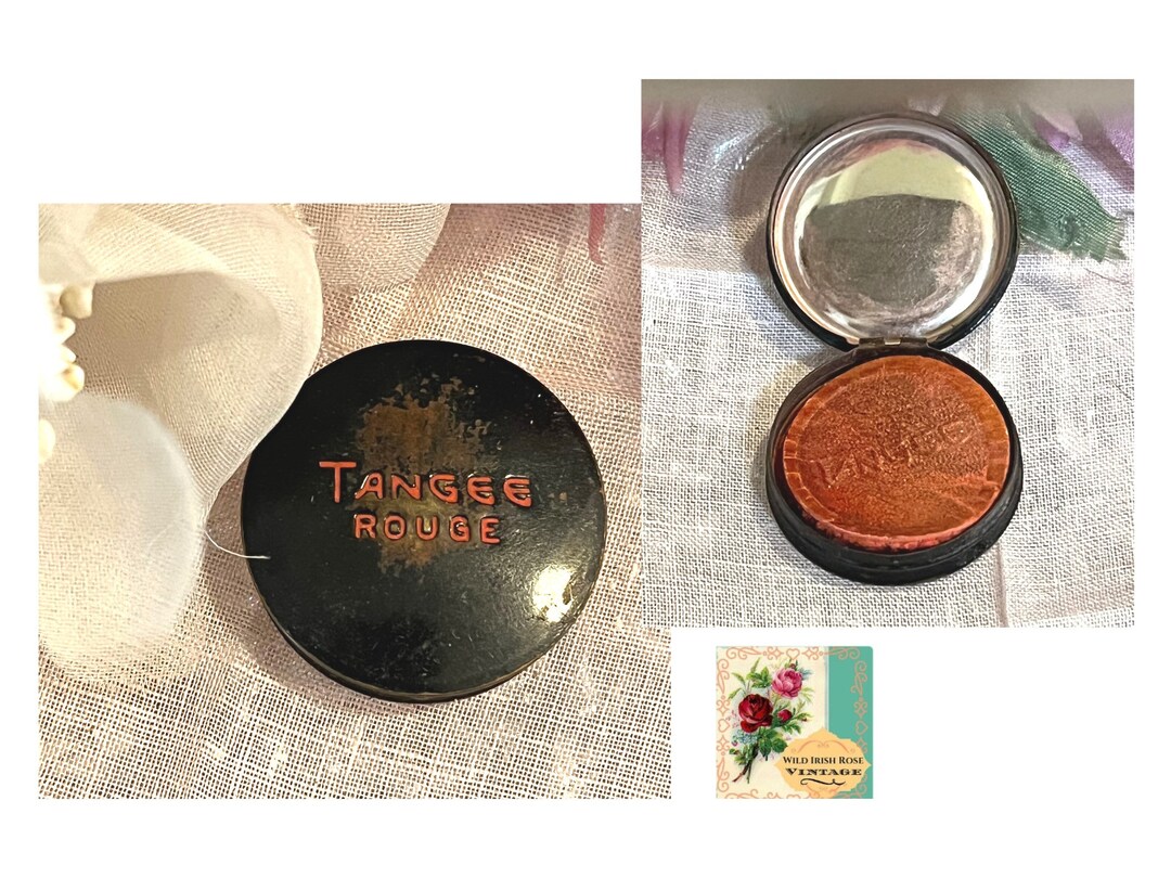 Vintage Tangee Rouge Compact Vintage 1940s Tangee Rouge Tin With ...