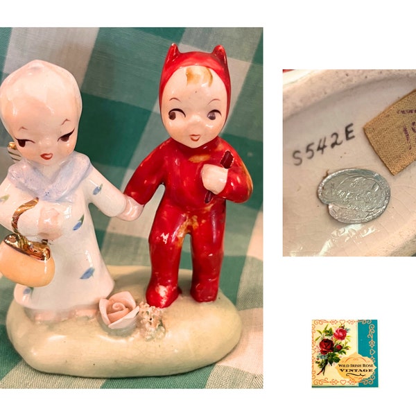 Angel Devil Figurine - Etsy