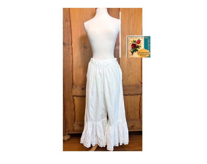 Victorian Cotton Drawers Open Crotch Bloomers Pantaloons Steampunk ...