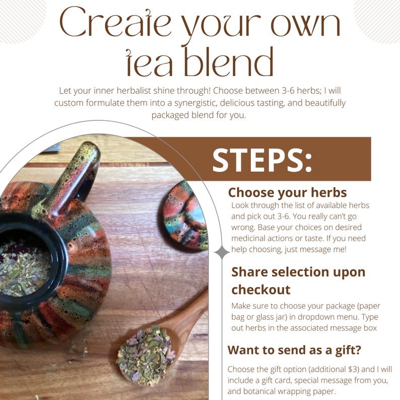 Inner Herbalist Build Your Own Tea Blend - Etsy