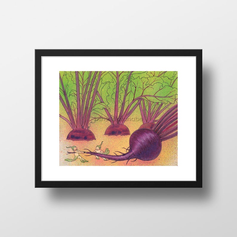 Beet Fairy - Vegetable Spirit Series Illustration - Vegetable Art ...