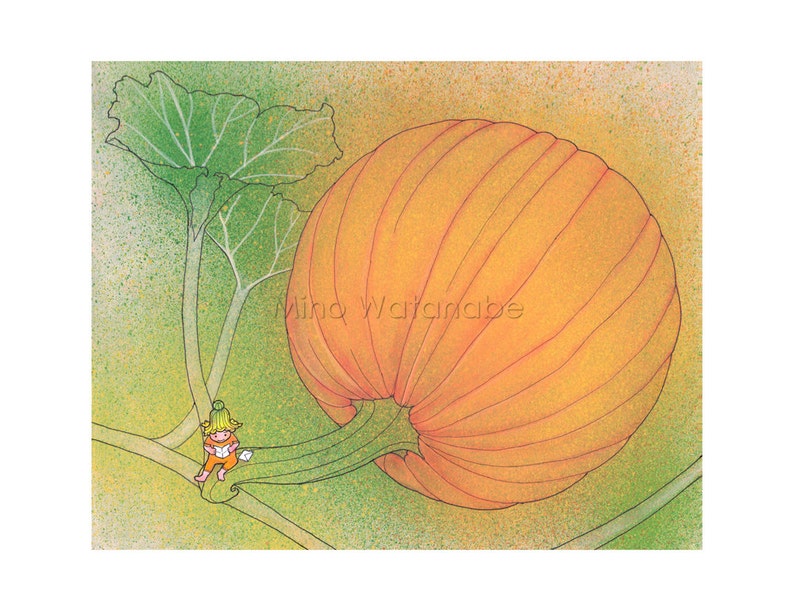 Pumpkin Fairy - Vegetable Spirit Series Illustration - Vegetable Art ...