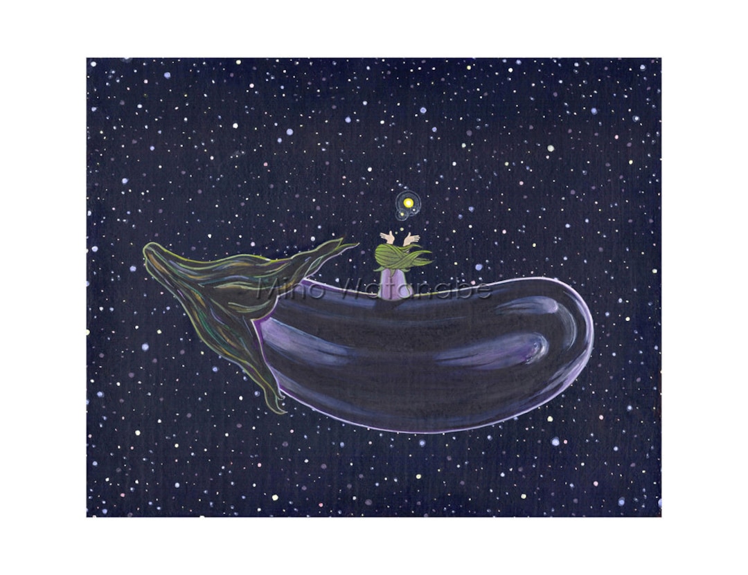 Eggplant Fairy - Vegetable Spirit Series Illustration - Vegetable Art ...