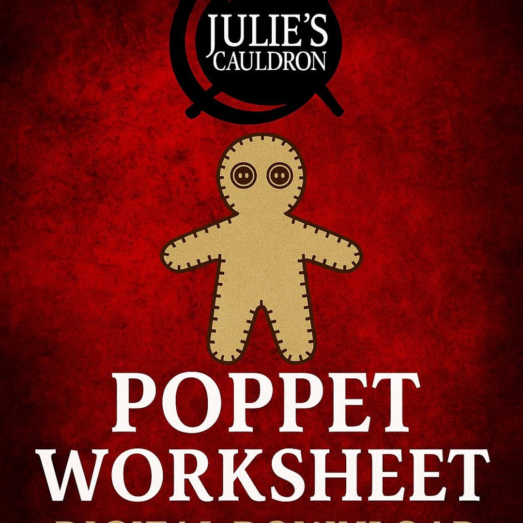 Poppet Worksheet Witchcraft - Etsy
