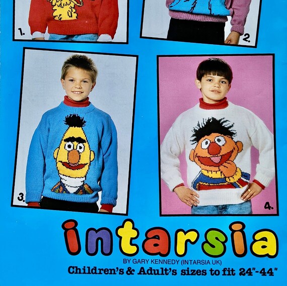 The Simpsons 9 Intarsia Patterns Jumper Sweater Knitting Pattern Gary ...