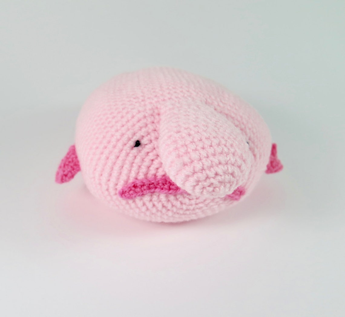 Blobfish Plush Amigurumi Pattern Bertha the Blobfish Easy - Etsy UK