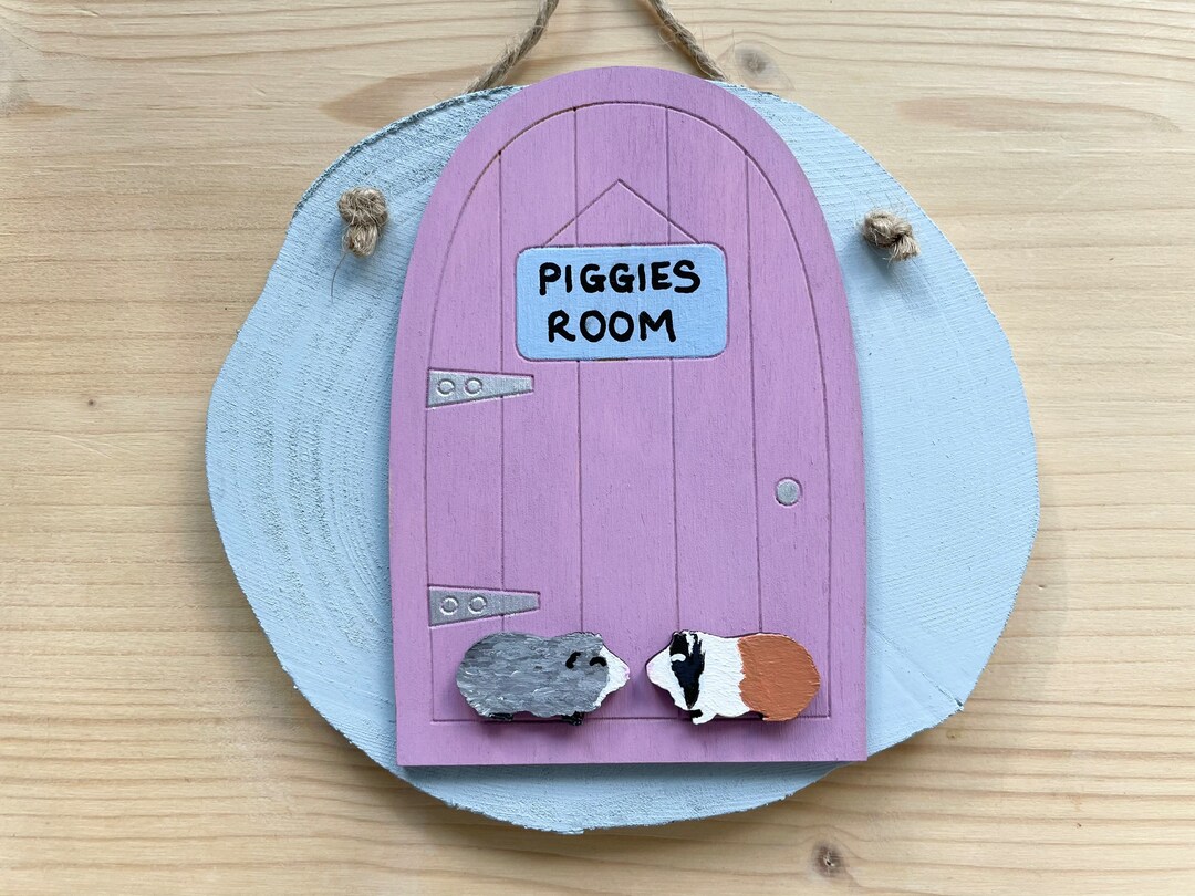 Custom Guinea Pig Name Sign, Personalised Cage Sign, Hand Painted ...