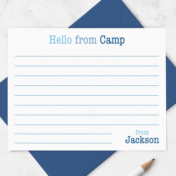 Camp Stationary - Etsy