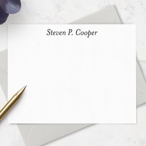 Personalized Note Cards for Men With Envelopes Professional - Etsy
