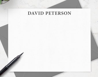 Personalized Note Cards for Men With Envelopes Professional | Etsy