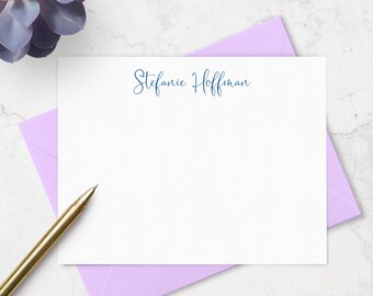 Family Note Cards and Envelopes Stationery Set, Personalized With ...