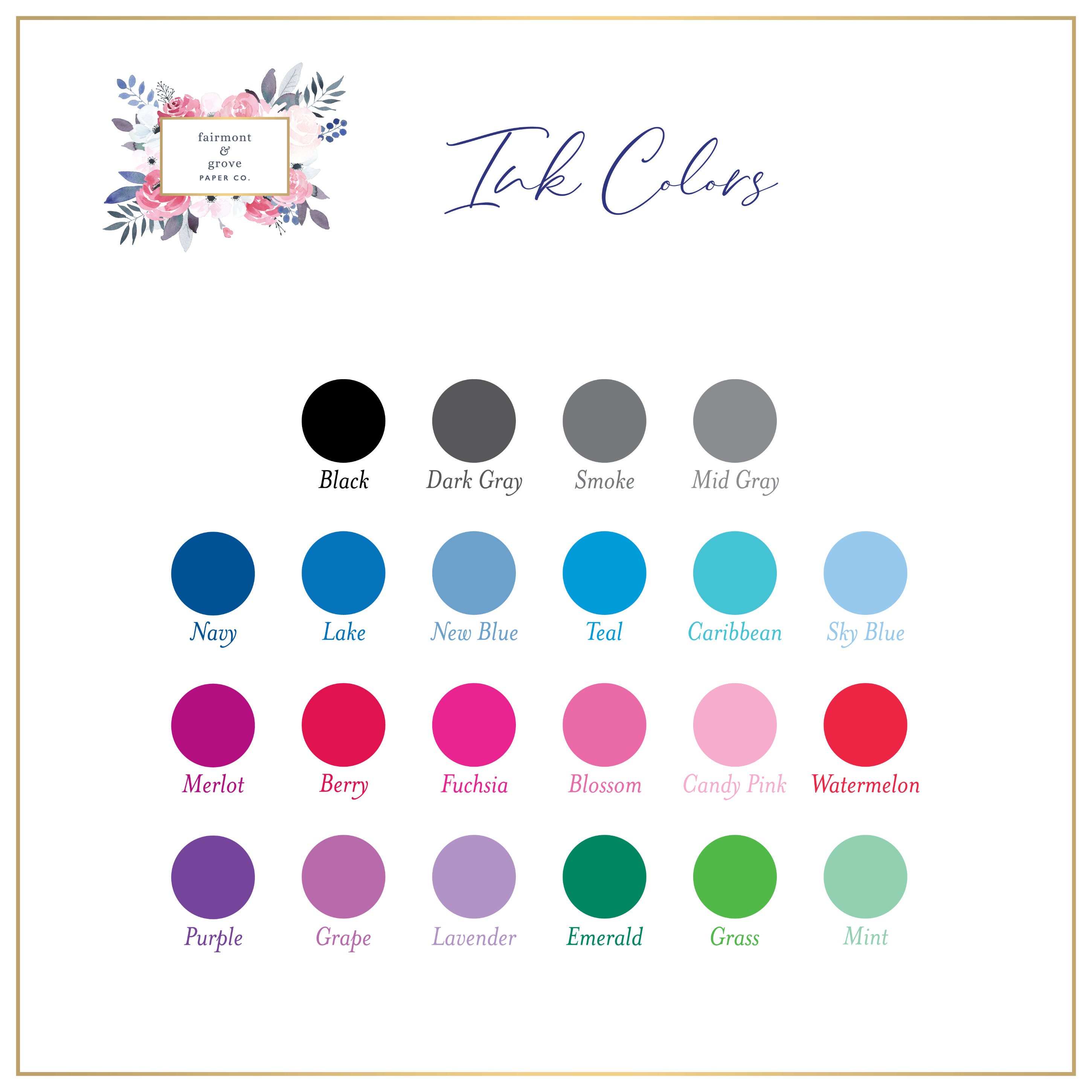 Personalized Note Cards with Name and Watercolor Flower | Etsy