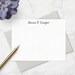 Personalized Note Cards for Men With Envelopes, Professional Stationery ...