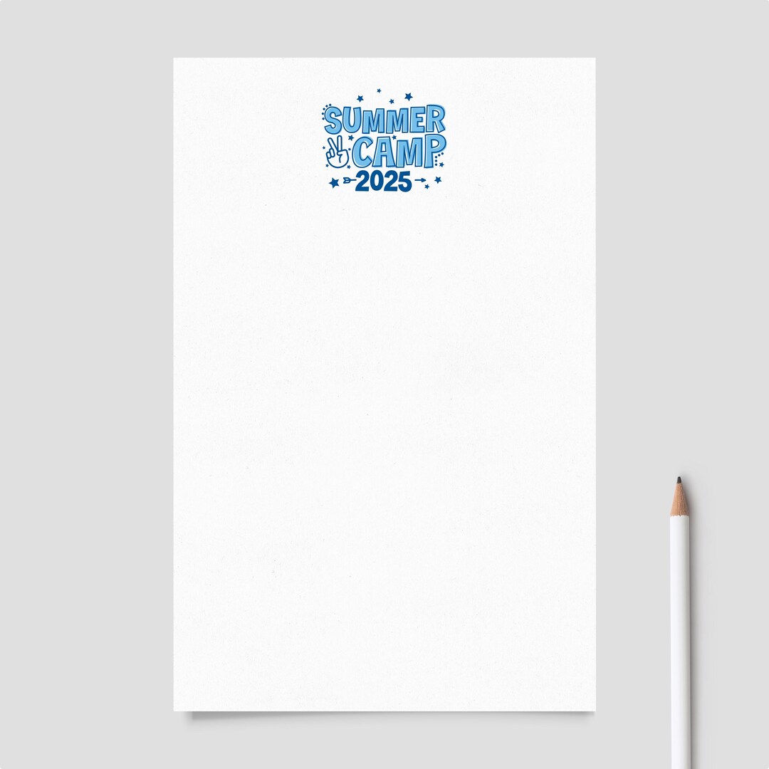 Summer Camp 2025 Notepad for Boys or Girls - Letter Writing Stationery ...