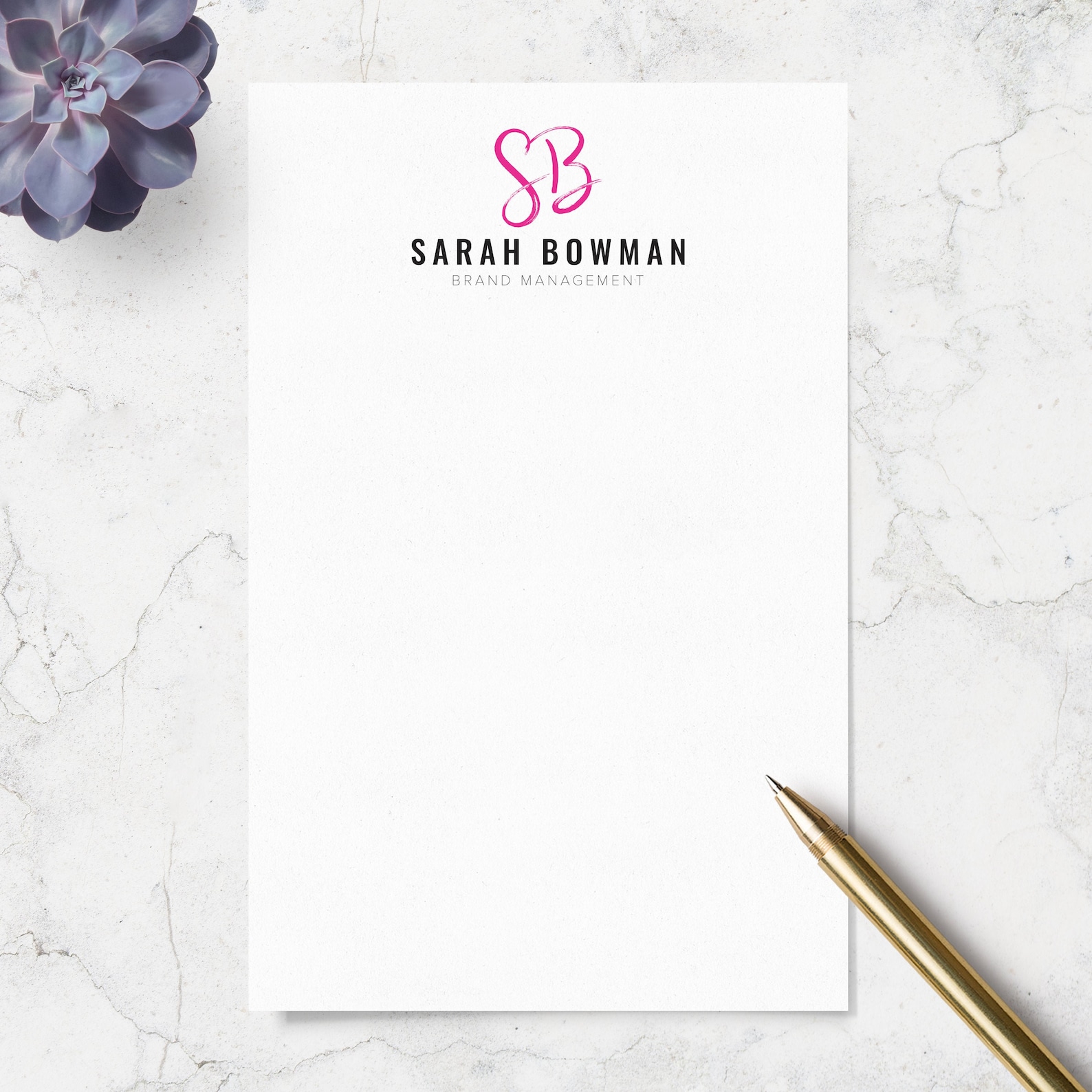 Logo Notepad for Business or Shop Logo Memo Note Pad With - Etsy